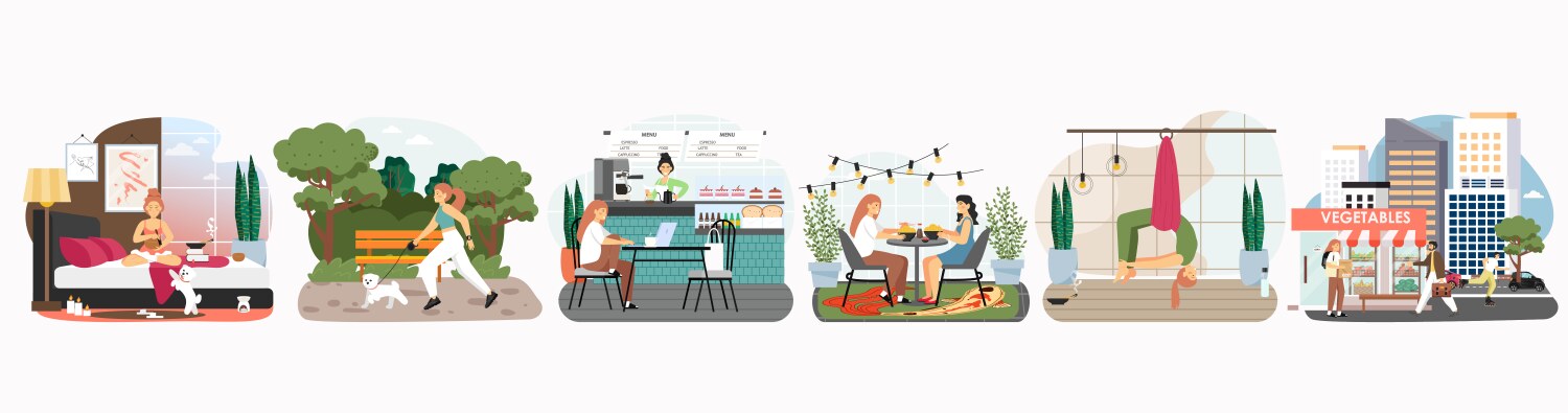 Everyday Life Vector Images (over 3,800)