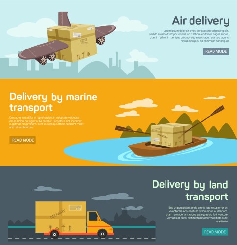 Logistics banner Vector Images & Graphics for Commercial Use | VectorStock