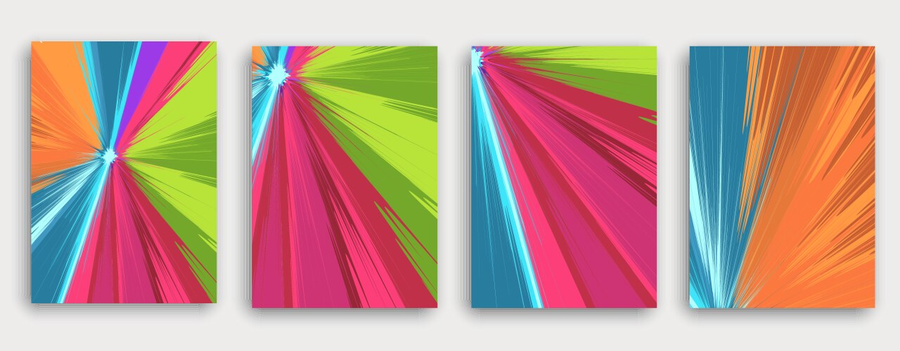 Multi-colored book cover page design creative Vector Image