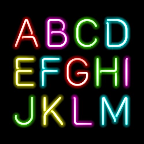 Neon Alphabet Vector Images (over 49,000)