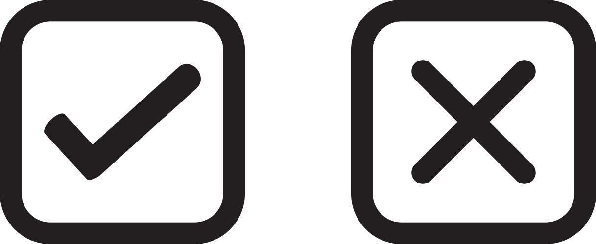 Checkbox icon Royalty Free Vector Image - VectorStock