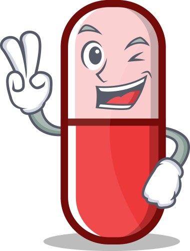 Pill cartoon Royalty Free Vector Image - VectorStock