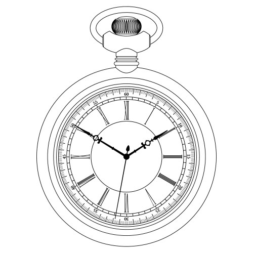 Clock Royalty Free Vector Image - VectorStock