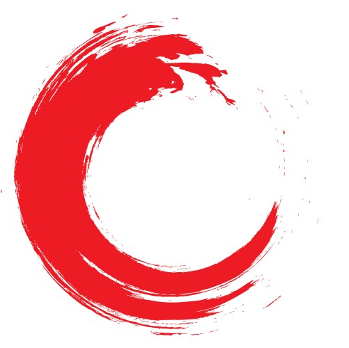 Black enso symbol Royalty Free Vector Image - VectorStock