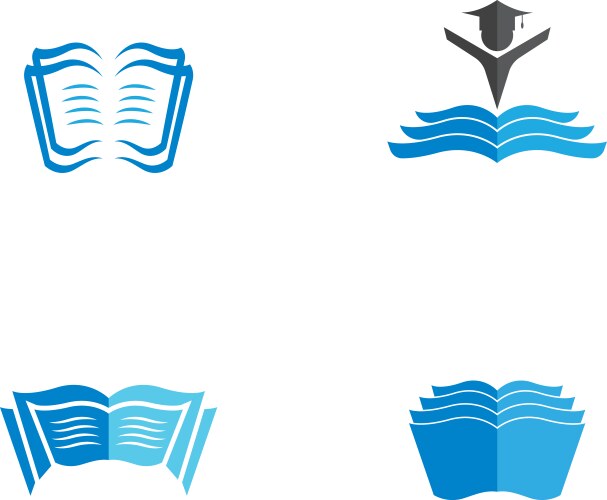 Book logo icon Royalty Free Vector Image - VectorStock