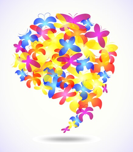 Butterfly Bubble Speech Vector Images (over 440)