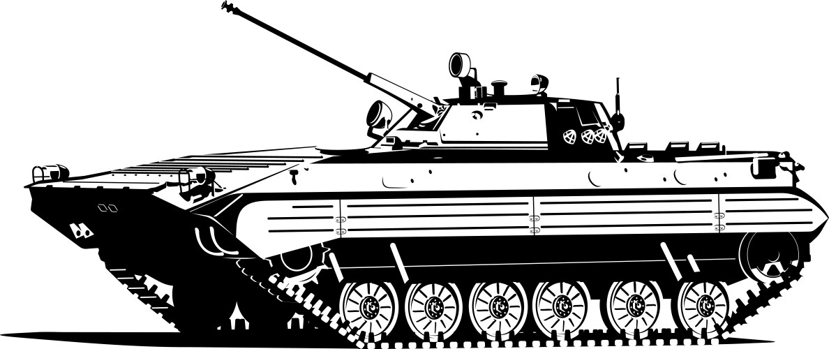 Infantry fighting vehicle Royalty Free Vector Image