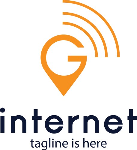 Global internet logo Royalty Free Vector Image