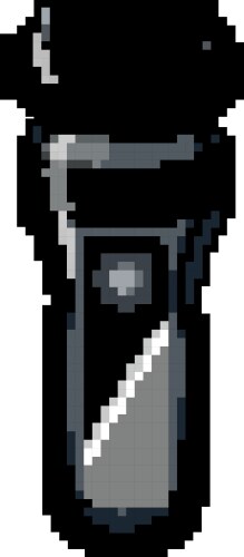 Razor shaver game pixel art Royalty Free Vector Image