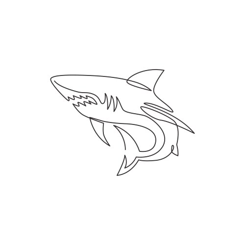 Shark Outline Drawing Vector Images (over 3,800)