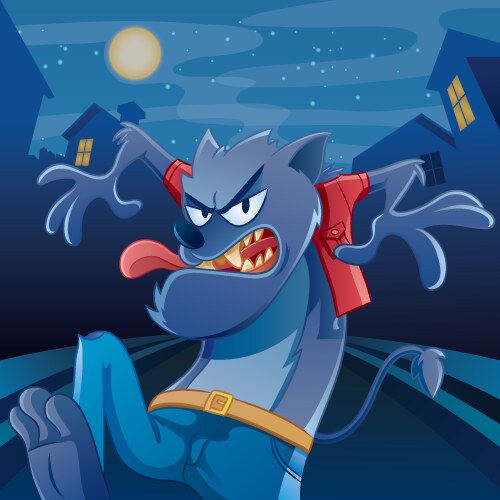 Cartoon Werewolf Vector Images (over 2,900)