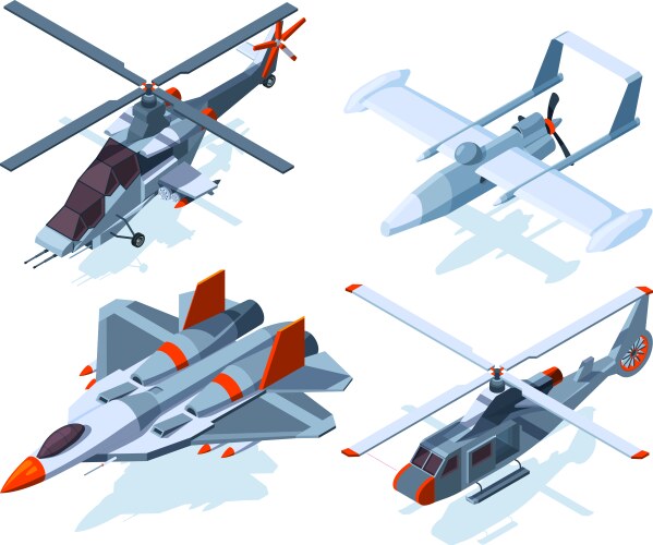 Isometric lockheed c-130 hercules american four Vector Image