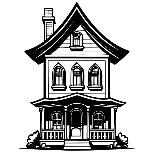 Continuous Line Drawing House Vector Images (over 3,900)