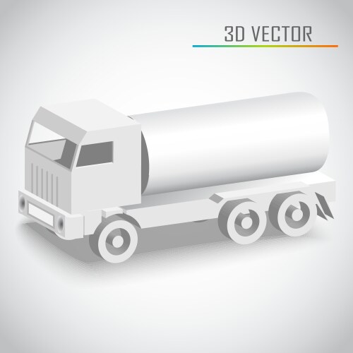 Isolated truck on transparent background Vector Image