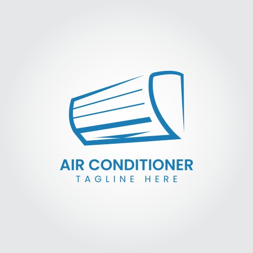 Air conditioner management logo design template Vector Image