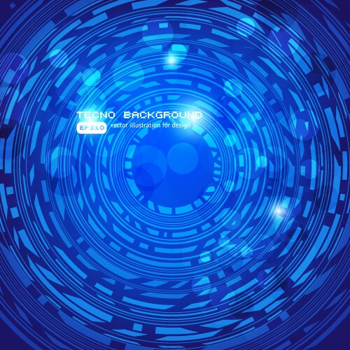 Blue techno background Royalty Free Vector Image