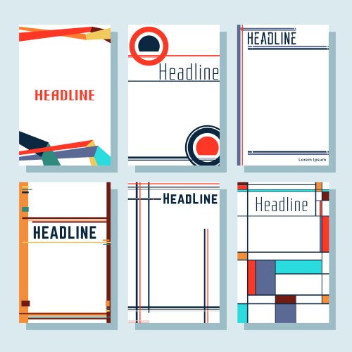 Generic research poster template graphic Vector Image