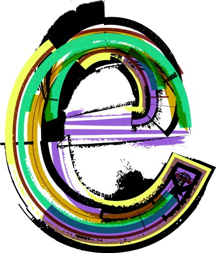 E Calligraphy Font Style Vector Images (over 1,700)