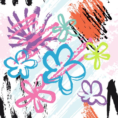 Spring collection background Royalty Free Vector Image