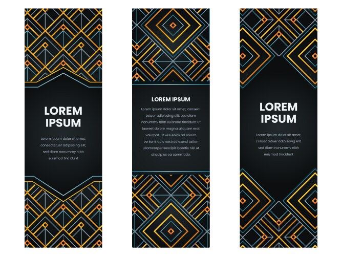 Gradient bookmark template Royalty Free Vector Image