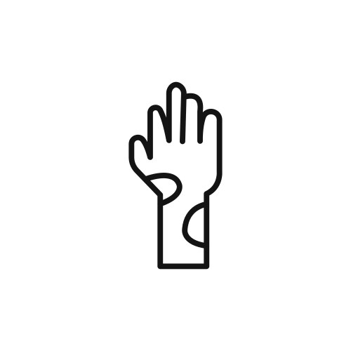 Mottled skin icon black and white sign Royalty Free Vector