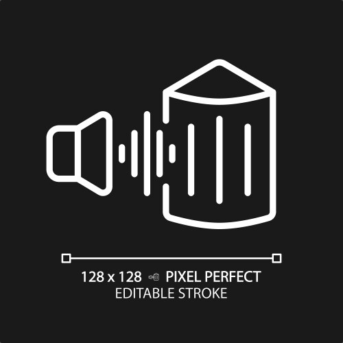 Customizable resilient sound channel white thin Vector Image