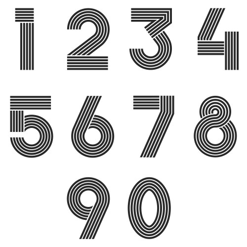 Black and White Numbers Vector Images (over 76,000)