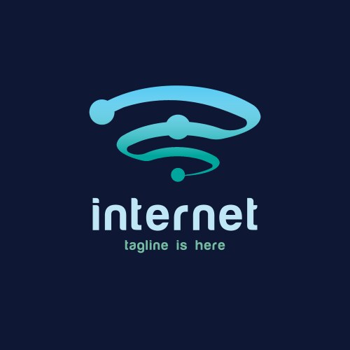 Global internet logo Royalty Free Vector Image