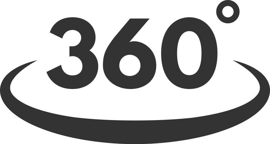 360 view icon graphic design template Royalty Free Vector