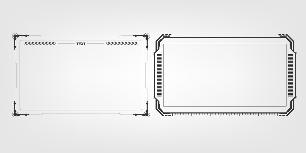 Abstract black technology concept design template Vector Image