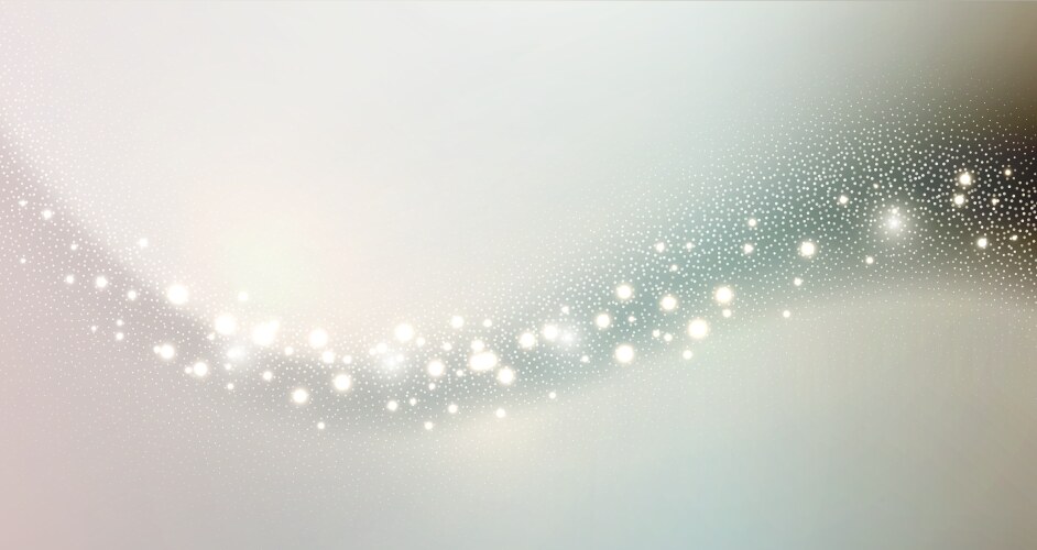 Abstract shiny gold and silver wave design element