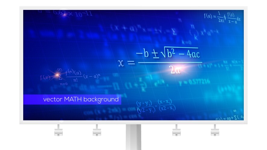 Board difficult equations Royalty Free Vector Image Board difficult equations Royalty Free Vector Image
