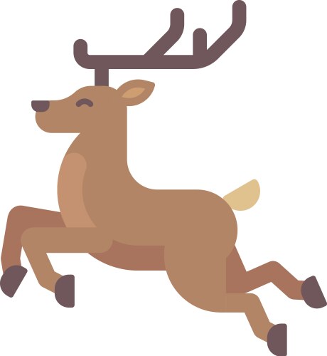 Cute red nosed reindeer Royalty Free Vector Image