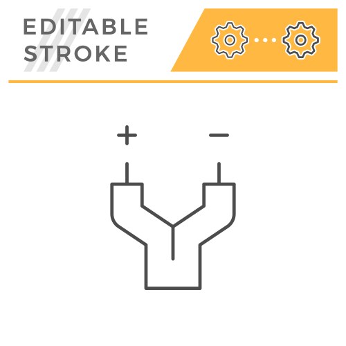 Wire line flexible cable border 3d electric rope Vector Image