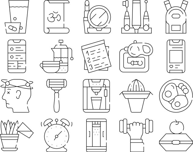Daily Routine Vector Images (over 12,000)