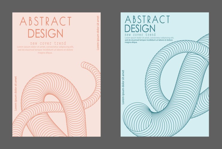 Three-dimensional spiral effect the dynamic shape Vector Image