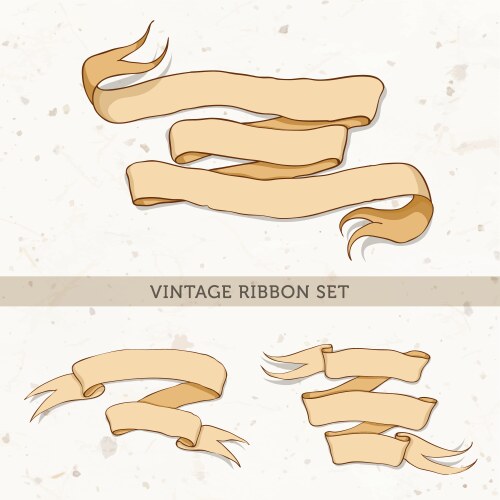Vintage ribbon Royalty Free Vector Image - VectorStock