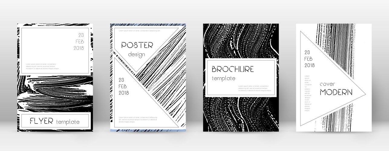 Cover page design template trendy brochure layout Vector Image