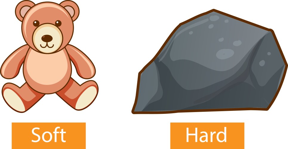 Opposite adjectives tall and short Royalty Free Vector Image