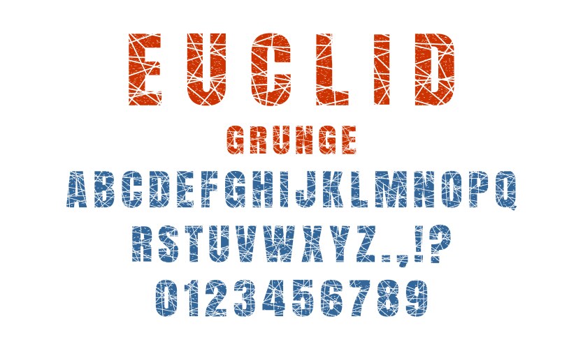 Decorative alphabet font Royalty Free Vector Image