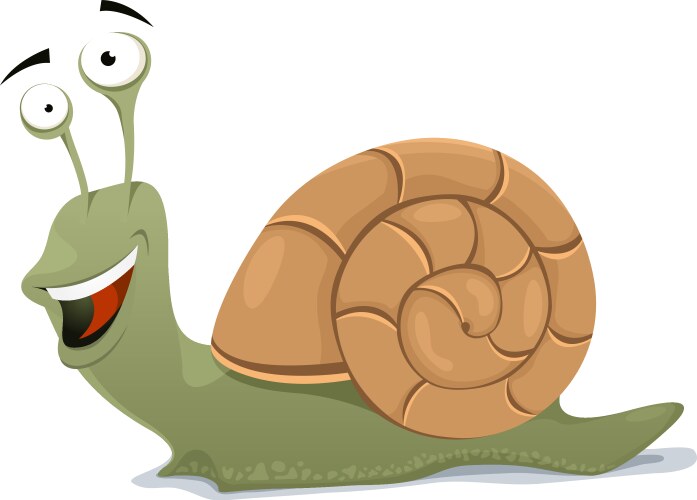 Diagram showing body part snail Royalty Free Vector Image