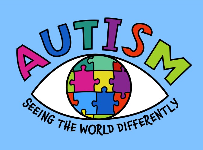 Autism awareness day autistic spectrum disorder Vector Image