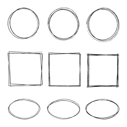 Oval stamp set Royalty Free Vector Image - VectorStock