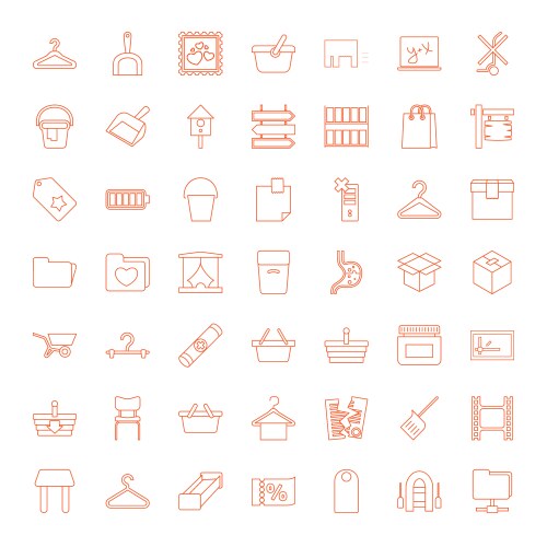 Empty icons Royalty Free Vector Image - VectorStock