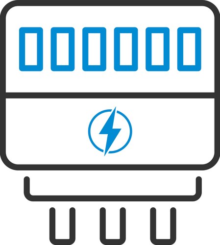 Square and cubic meters line icons Royalty Free Vector Image