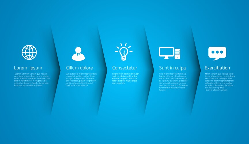 Flower style infographic chart options menu Vector Image