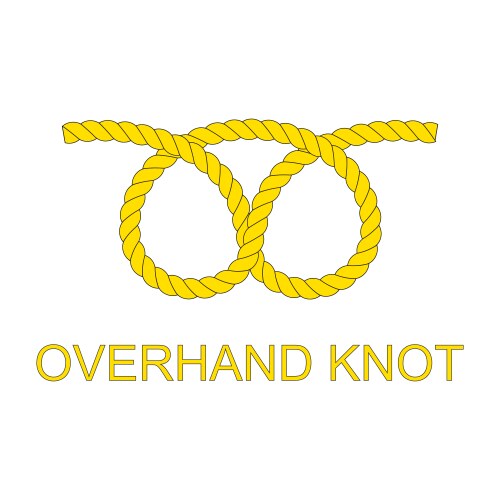 Knotted rope icon with rope Royalty Free Vector Image