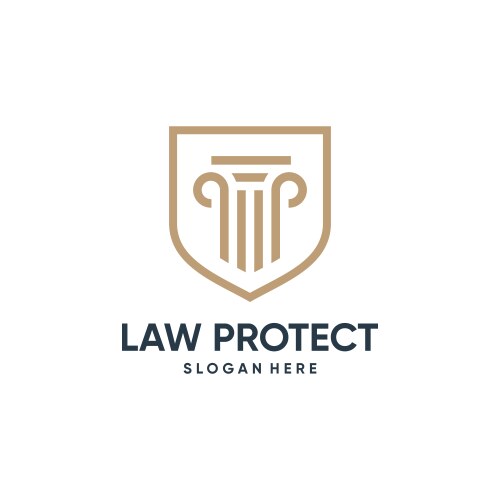 Security logo template with modern creative Vector Image