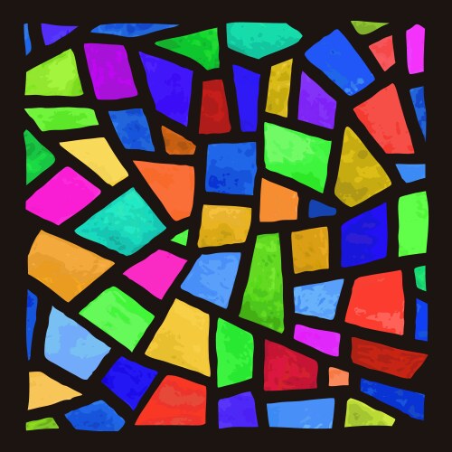 Rose stained glass window Royalty Free Vector Image