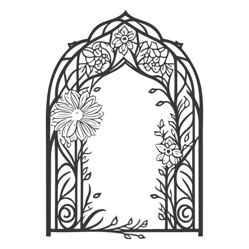 Wedding Gate Flower Vector Images (over 690)